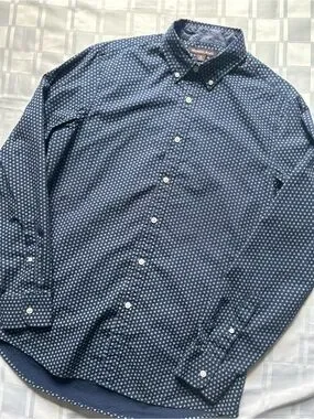 Michael Kors | Shirts | Michael Kors Navy Buttondown Shirt With White ...